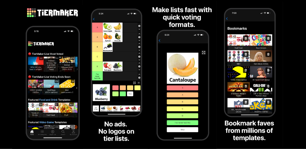 Download the Official TierMaker Mobile App Now - TierMaker
