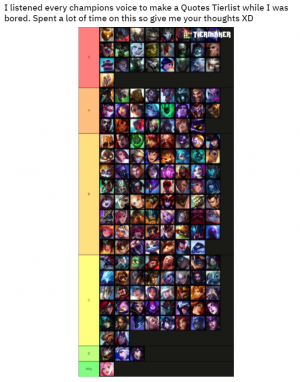 Memes Tier List How Are You Based On Your Overwatch Main Tier List