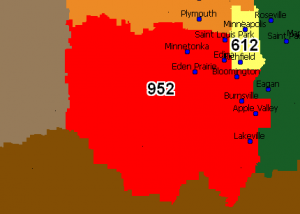 952 area code