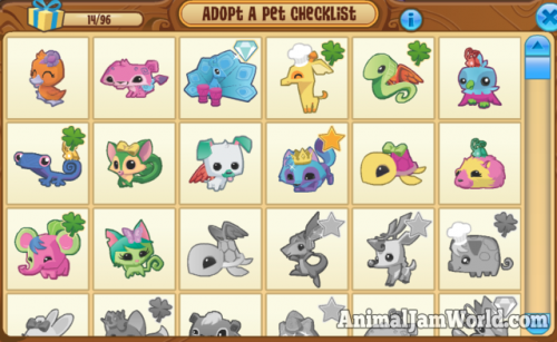 Create a Animal Jam Rare Pets Tier List - TierMaker