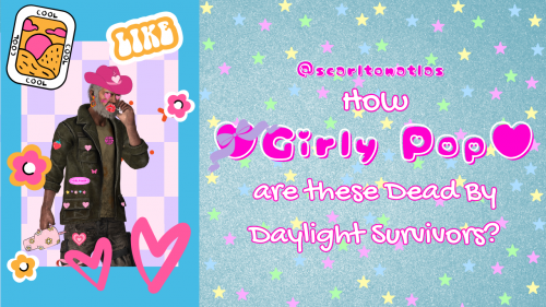 Create a How Girlypop Are These Dead By Daylight Survivors? Part 1 Tier ...