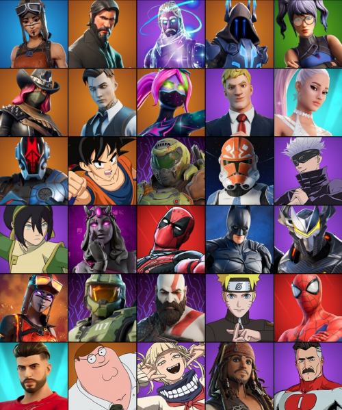 Create a All Fortnite Skins 2025 (2000+ Ch6S4 Updated) Tier List ...