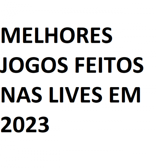 TIERLIST de JOGOS das Lives do Chratos em 2023 PARTE 1 Tier List ...