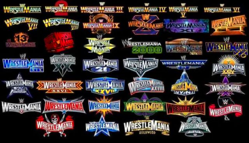 Create a WrestleMania Logos (1-40) Tier List - TierMaker