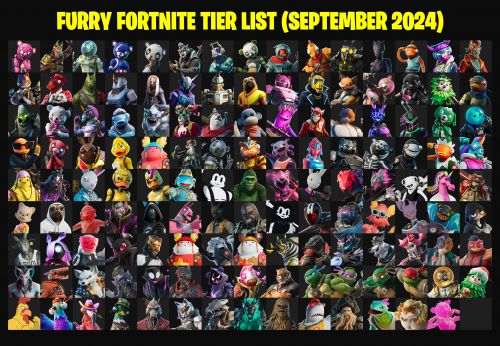 Create a All Furry Fortnite Characters Tier List - TierMaker