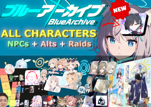 Create a Blue Archive 25/August/2024 ALL Characters + NPCs + More Tier ...