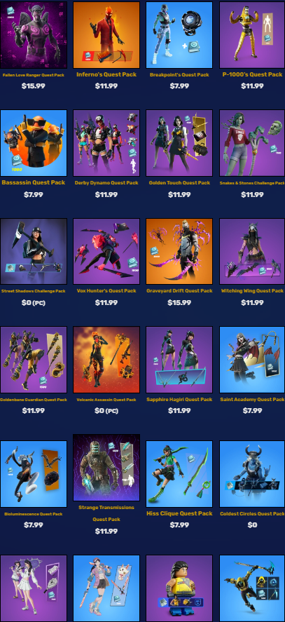 Create a Fortnite Quest Packs Tier List - TierMaker