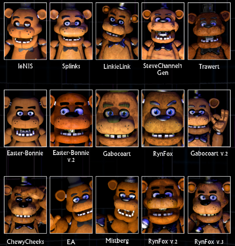 Create a Toute les versions de Freddy Tier List - TierMaker