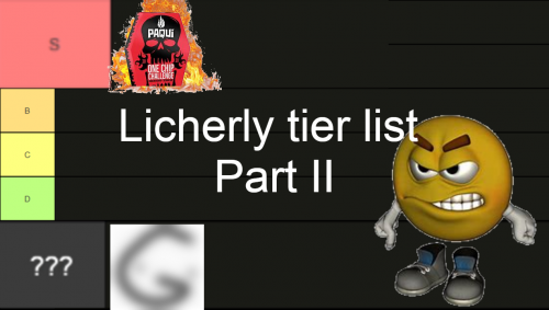 Licherly123 Tier List (Community Rankings) - TierMaker