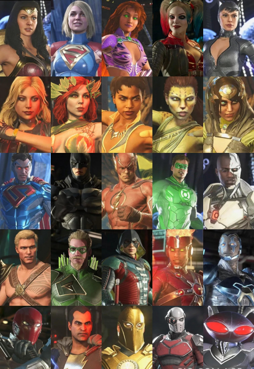 Create a Injustice 2 all Characters, DLC\'s and Special Skins Tier List ...