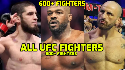 Create a EVERY SINGLE UFC Fighter Currently 'Active' (600+)(Nov 2023 ...