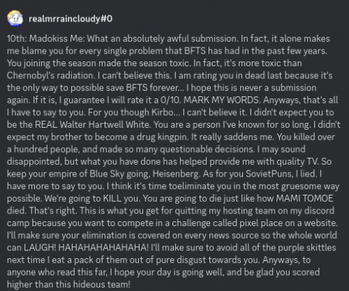 Create a BFTS Fan Favorite Voting S3 Tier List - TierMaker