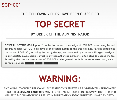 Create a SCP 001 Proposals (+Jokes) Tier List - TierMaker