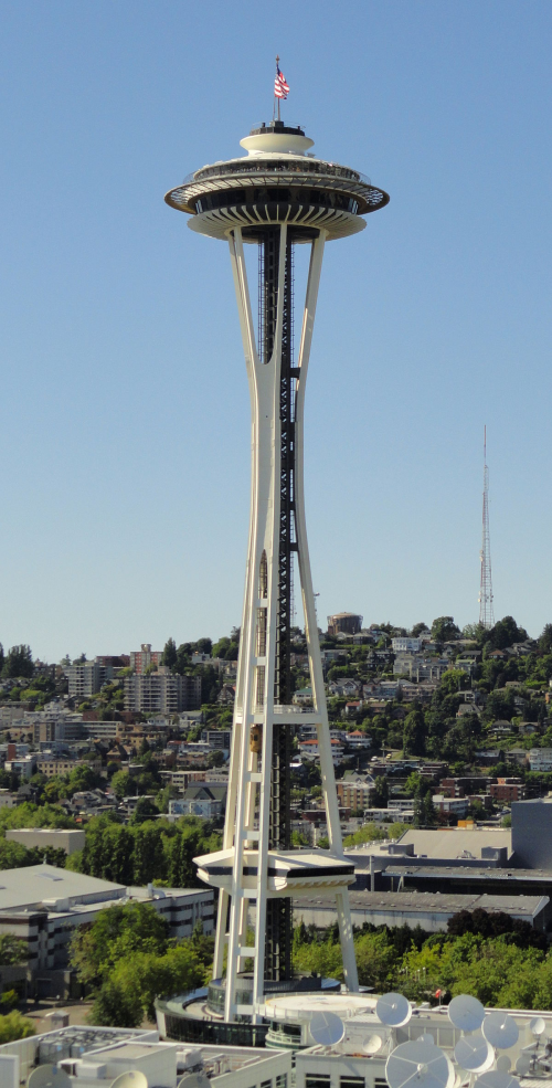Create a Observation towers that look like the Seattle Space Needle ...