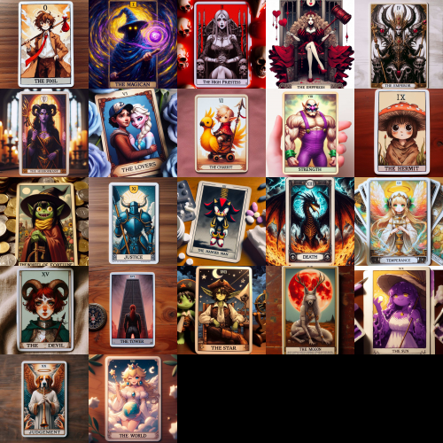 Create a /v/ Dall-E Tarot Card Ranking Tier List - TierMaker