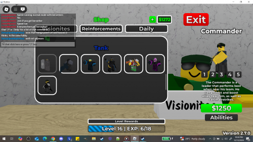 Create a Roblox: Visionary Squad Visionites (Dec. 2024) Tier List ...