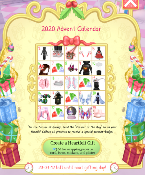 Create a Royale High Advent 2020 Tier List - TierMaker