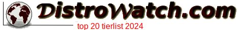 Create a Top 20 Distrowatch 2024 Tier List - TierMaker