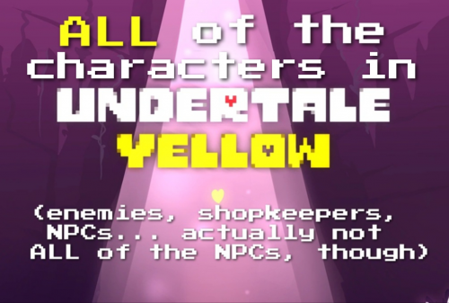 Create a Undertale yellow All Characters Tier List - TierMaker