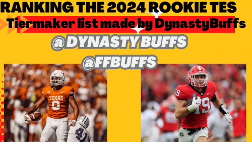 Create a 2024 NFL Rookie Tight Ends Tier List - TierMaker