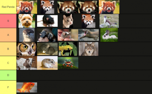 Animal tierlist Tier List (Community Rankings) - TierMaker