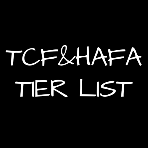 Create a TcF&HaFA Tier List - TierMaker