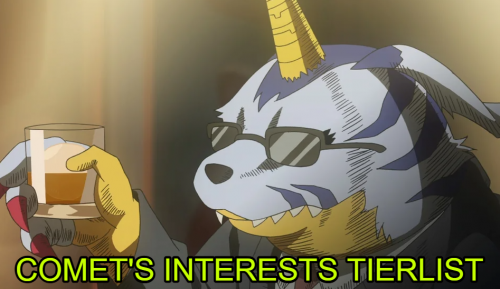 Create a Comet's Hyperfixations/Special Interests [TV/books/games] Tier ...