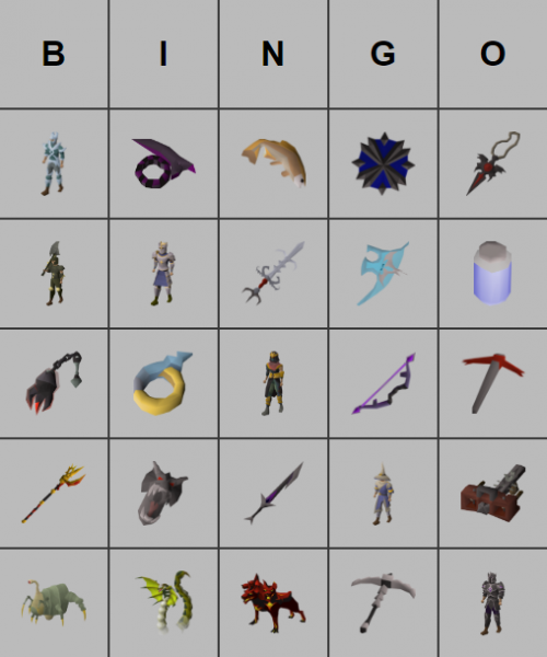 Create a OSRS Bingo Card Tier List - TierMaker