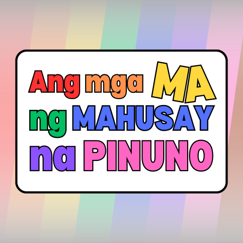 Create a Pangkatang Gawain 3.4: Ang Mga "MA" ng Mahusay na Pinuno Tier ...