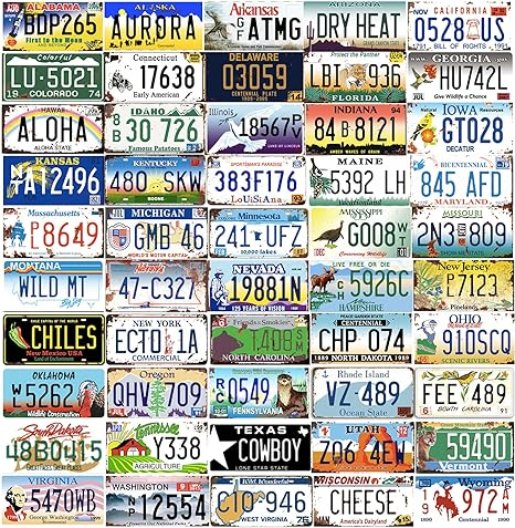 Create a US License Plates Tier List - TierMaker