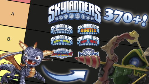 Create a Every single skylander ever (incl. variants, alt decos, etc ...