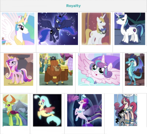 MLP Royalty Tier List (Community Rankings) - TierMaker