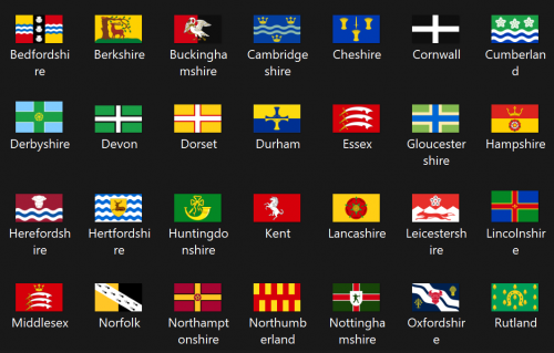 Create a Flags of UK counties Tier List - TierMaker