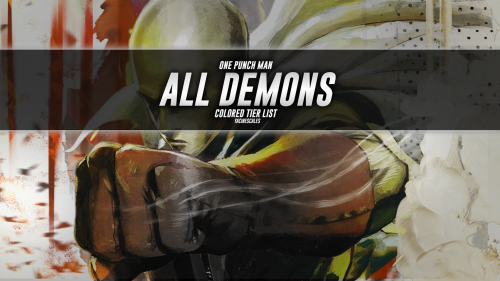 Create a All Demon Level Monsters Colored Tier List - TierMaker