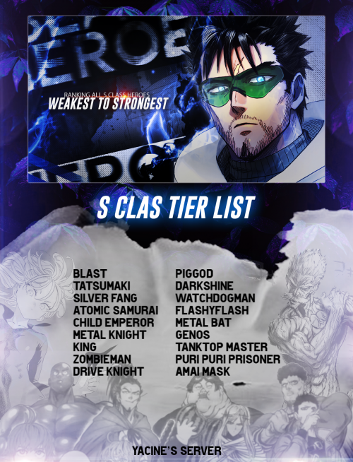 S Class Heroes Strength by YacineScales Tier List (Community Rankings ...
