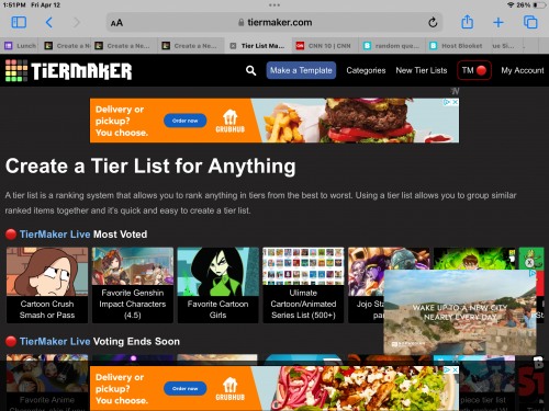 Create a Websites school ipads Tier List - TierMaker