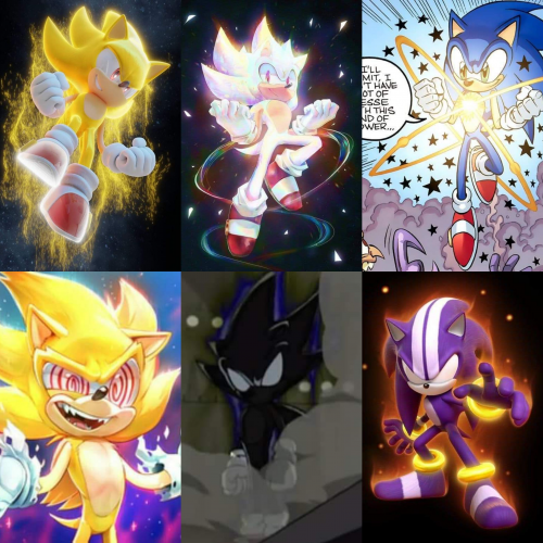 Create a Sonic Forms/Transformations (All Media) Tier List - TierMaker