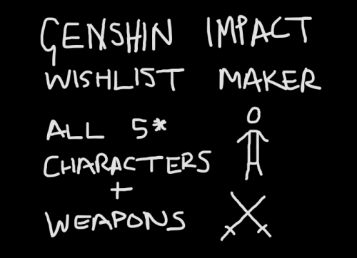 Create a Genshin Wishlist (Characters AND Weapons) 5.6 Tier List ...
