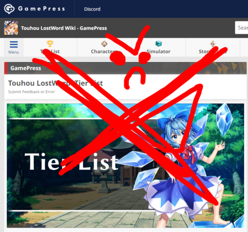 Touhou LostWord Tier List (Community Rankings) - TierMaker