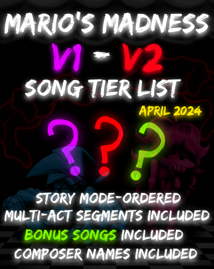 Create a Mario's Madness V1 - V2 Songs (SEGMENTS INCLUDED) Alignment ...
