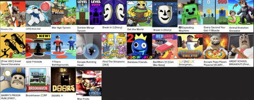 Create a Jogos de Roblox | Roblox Games | 2024 Tier List - TierMaker