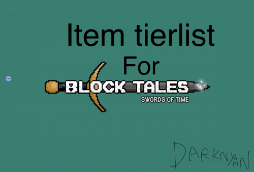 Create A Block Tales Item Tierlist Tier List Tiermaker