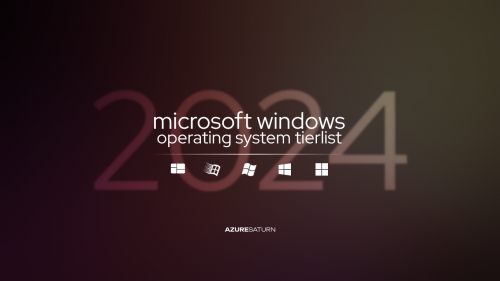 Create a Microsoft Windows Operating System Tierlist (2024) Tier List ...