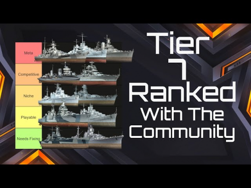 Create a WOWS T7 ranked battleships Tier List - TierMaker