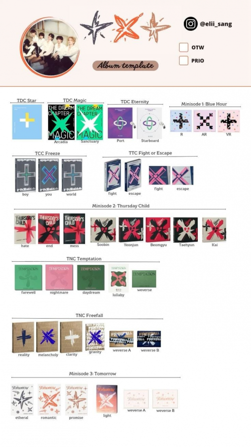 Create a TXT albums Tier List - TierMaker