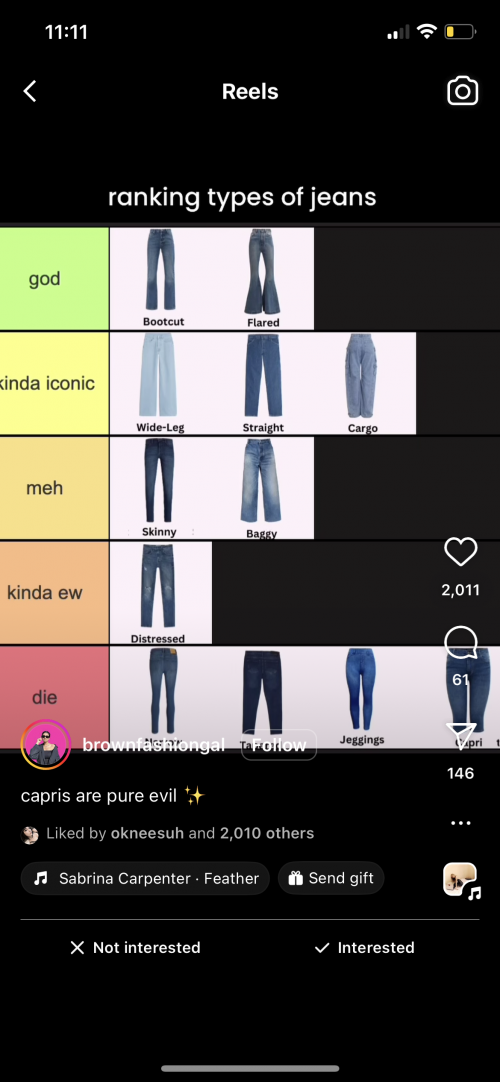 Jeans pants tier maker Tier List (Community Rankings) - TierMaker