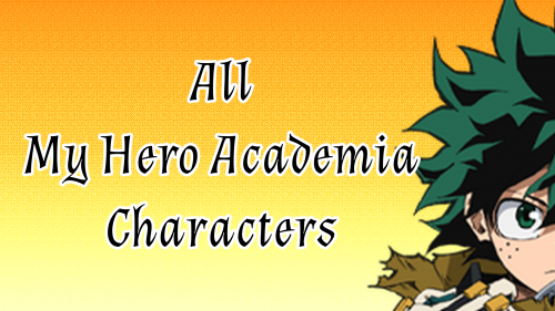 Create a All MHA/My Hero Academia Characters Tier List - TierMaker