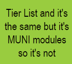 Create a Module Tierlist Tier List - TierMaker