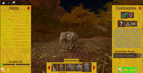 Create a savannah life Roblox animals Tier List - TierMaker