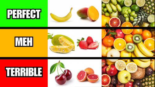 Create a Rank EVERY SINGLE FRUIT Tier List - TierMaker